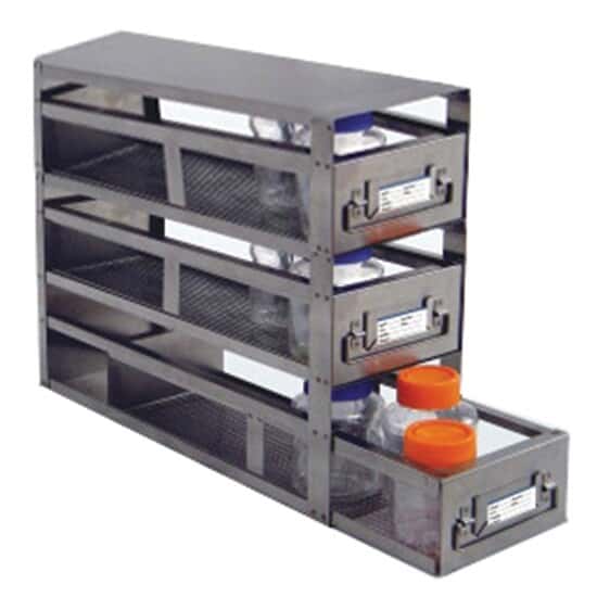Cole-Parmer Upright Freezer Drawer Rack for Storage Bottles =2 3/4"H; 3 ...