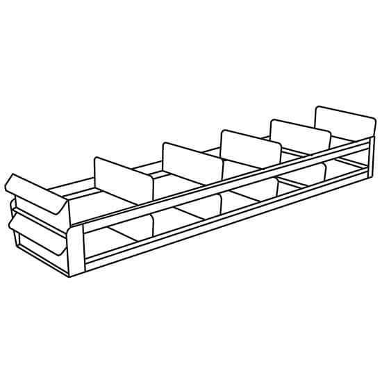 Cole-Parmer Upright Freezer Sliding Tray Eco-Rack for Standard 2" Boxes ...