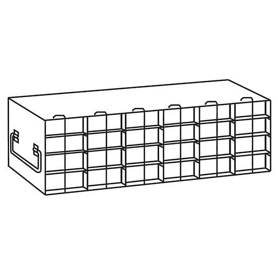 Cole-Parmer Upright Freezer Rack for 50-Cell Hinged Top Plastic Boxes ...