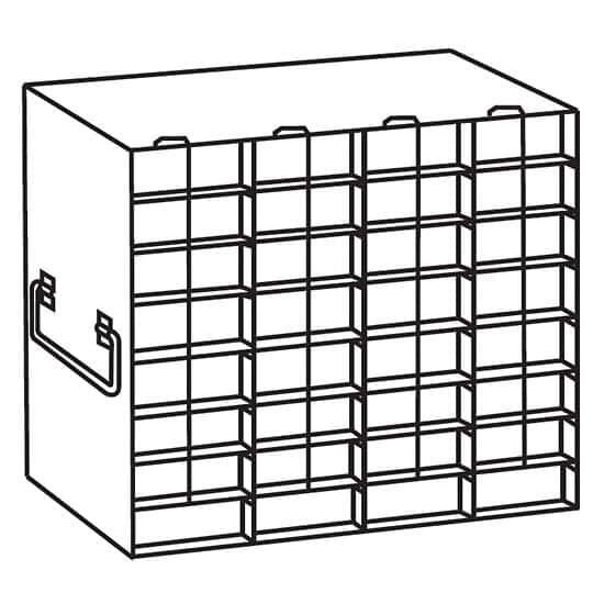 Cole-Parmer Upright Freezer Rack for 0.2 mL Tube 96-Well PCR Boxes, 4 x ...