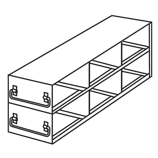 Cole-Parmer Upright Drawer Freezer Rack for 0.2 mL Tube 96-Well PCR ...