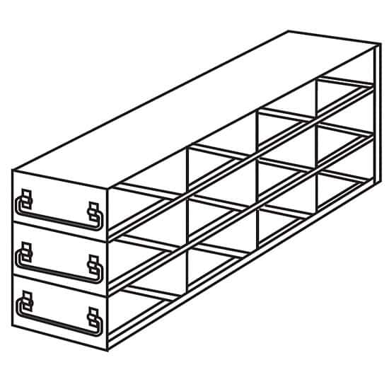 Cole-Parmer Upright Drawer Freezer Rack for 0.2 mL Tube 96-Well PCR ...