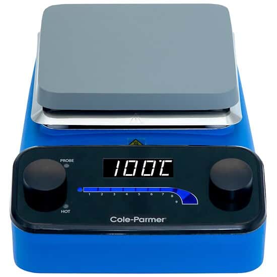 Cole-Parmer SHP-300-BS Digital Stirring Hot Plate, 15 x 15 cm, Aluminum ...