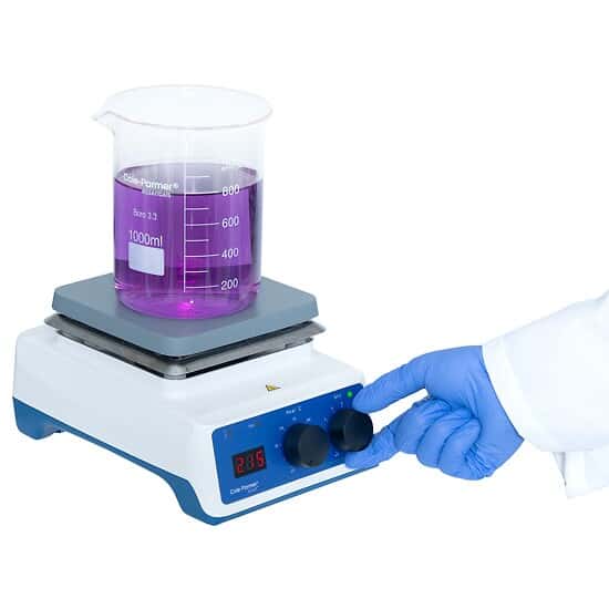 Cole-Parmer SHP-200D-S-120 Undergrad Digital Stirring Hot Plate, 6" x 6 ...