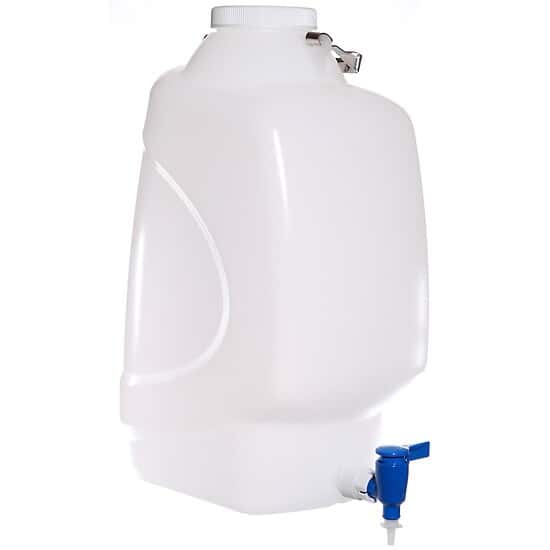 Cole-Parmer Rectangular HDPE Carboy with Spigot, 20 L from Cole-Parmer