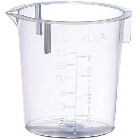 Cole-Parmer Plastic Beaker, Transparent PP, 30 mL, 100/pk from Cole-Parmer