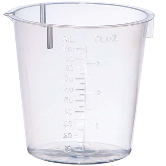 Always in Stock - Cole-Parmer Plastic Beaker, Transparent PP, 100 mL ...