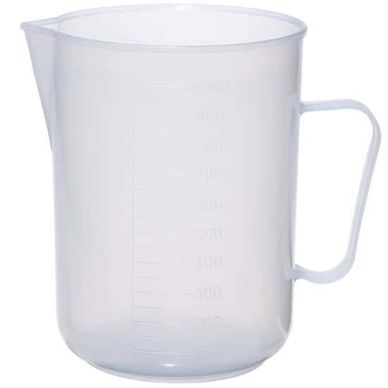 Always in Stock - Cole-Parmer Plastic Beaker with Handle, Translucent ...