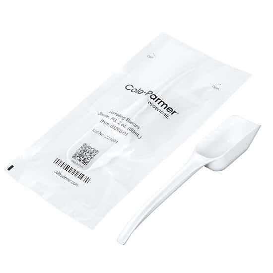 Cole-Parmer Sterile Lab Sampling Scoops, Polystyrene, 60 mL (2 oz); 100 ...