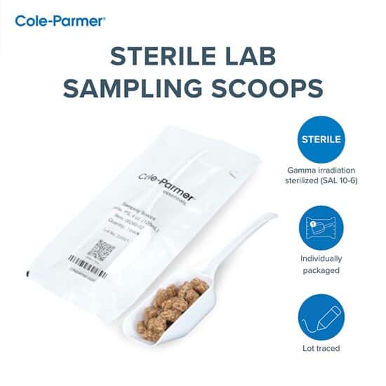 Polystyrene Disposable Lab Scoops Cole-Parmer Essentials Sterile ...