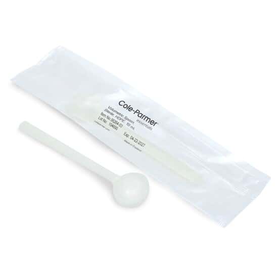 Cole-Parmer Sterile Volumetric Lab Sampling Spoons, HDPE, 10 mL (0.34 ...