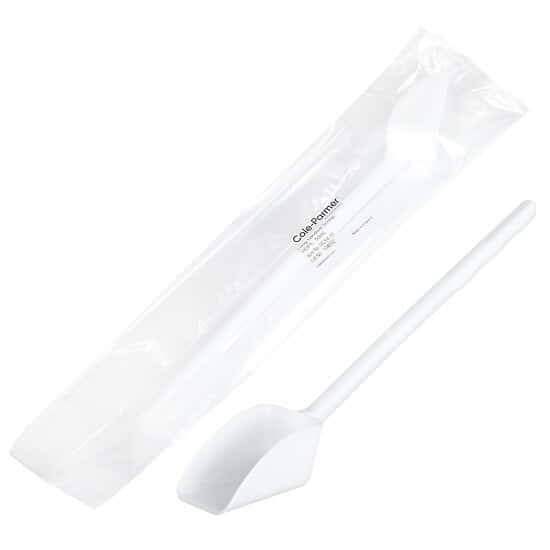 Cole-Parmer Long-Handled Lab Sampling Scoops, HDPE, 50 mL (1.69 oz); 50 ...