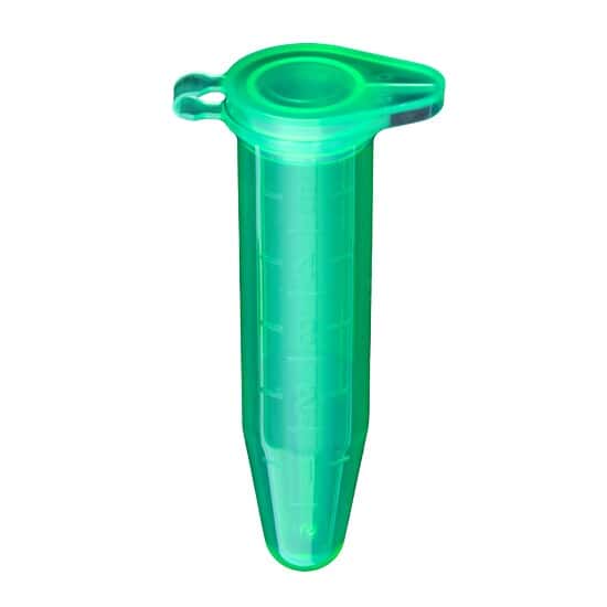 Cole-Parmer Microcentrifuge Tubes, Non-Sterile, Green, Polypropylene ...