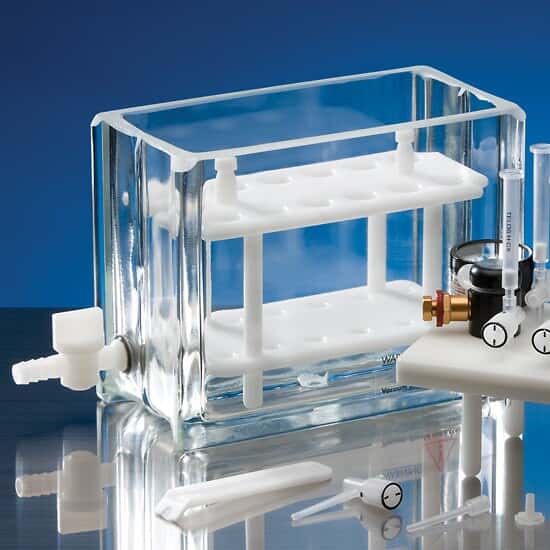 Cole-Parmer TELOS® Replacement Vacuum Gauge, Valve, and Glass Tank for ...