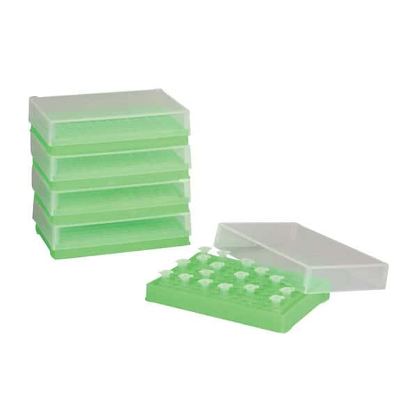 PCR Plate Preparation and Storage Racks, Green; 5/Pk from Cole-Parmer ...