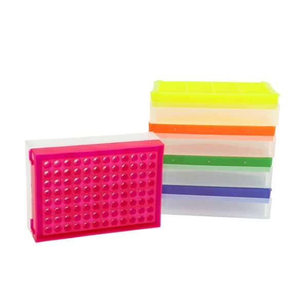 Cole-Parmer 96-Place PCR Prep Racks, PP, Assorted Colors; 5/PK from ...