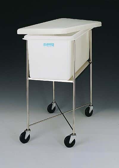 Rectangular Mobile Tub with Lid, LDPE, 15 Gal from Cole-Parmer