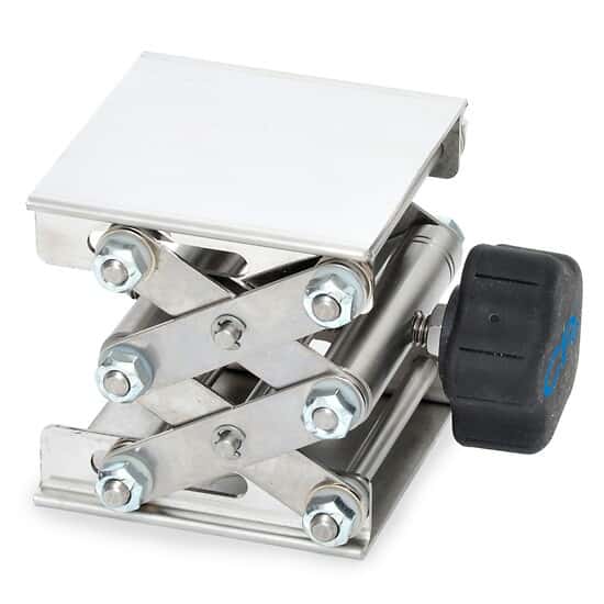 Cole-Parmer Lab Jack, 3" x 3" Stainless Steel Lab-Lift, 100 lb (45.36 ...
