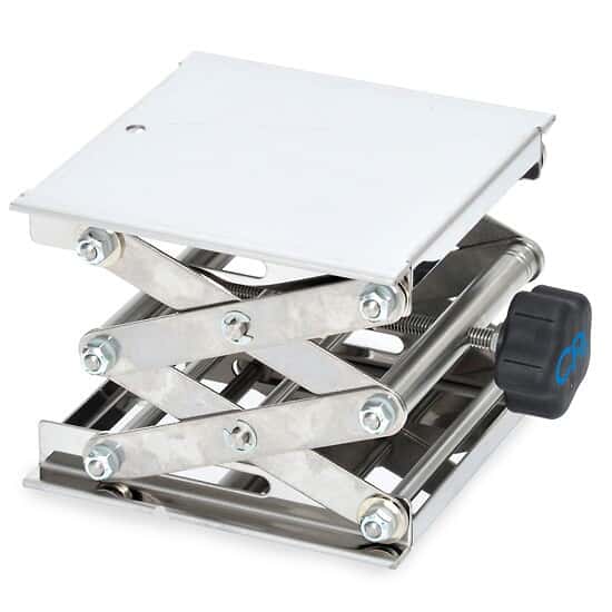 Cole-Parmer Lab Jack, 6" x 6" Stainless Steel Lab-Lift, 133 lb (60.33 ...