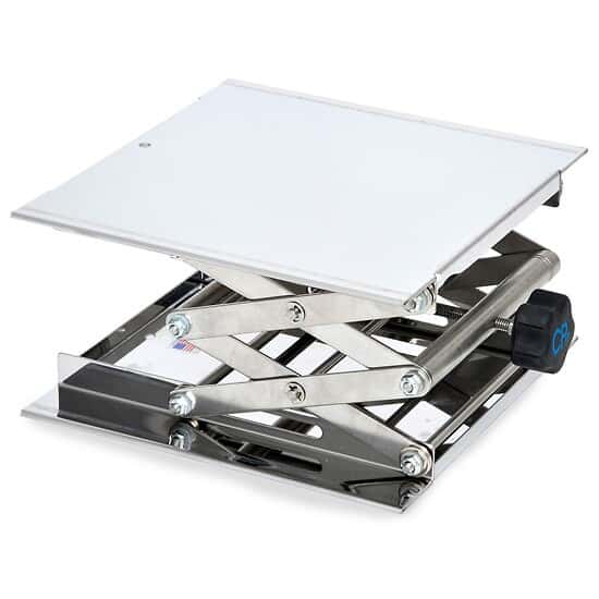 Cole-Parmer Lab Jack, 10" x 10" Stainless Steel Lab-Lift, 247 lb (112. ...