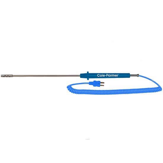 Cole-Parmer Type-T, Air / Gas Probe, 8.5" L, Mini-Connector, .156" Dia ...