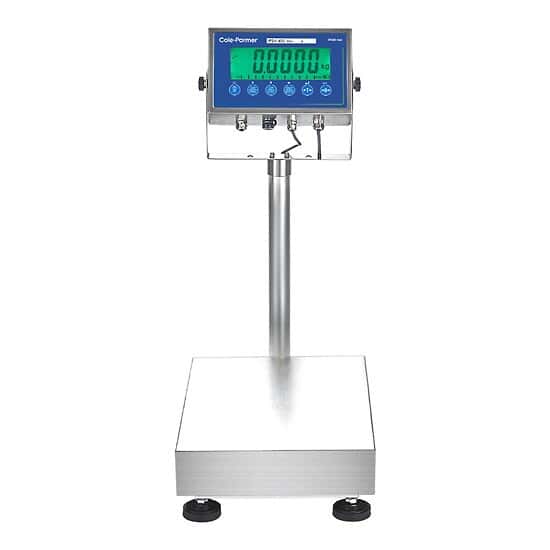 Cole-Parmer IPSW-400-300 Washdown Industrial Bench Scale, 300 lb / 150 ...
