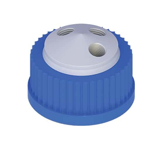 Always in Stock - Cole-Parmer VapLock™ Solvent Delivery Cap, three 1/4 ...