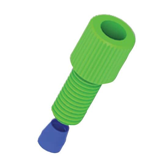Cole-Parmer VapLock™ Fitting, Green PP w/ Blue ETFE, Straight ...