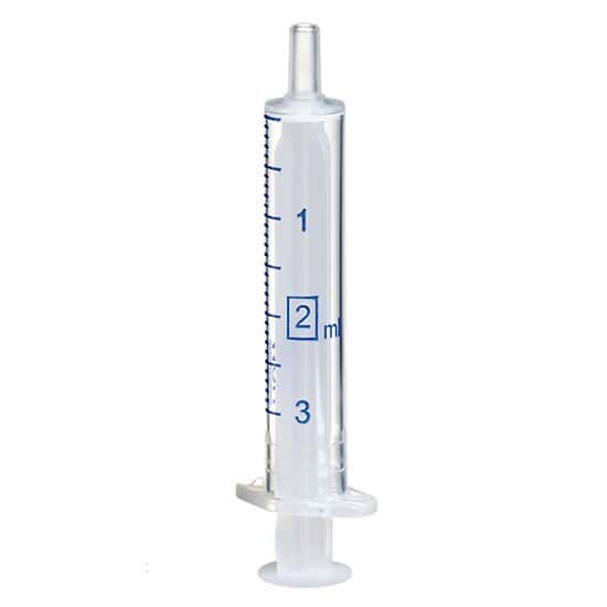 Cole-Parmer Disposable Syringes, Luer Slip, 2 mL; 100/Pk from Cole-Parmer India