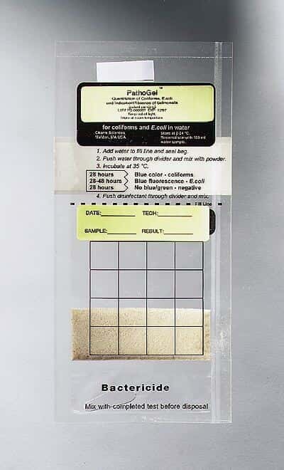 Pathogel Test for Coliform, Salmonella, and E. coli from Cole-Parmer Canada