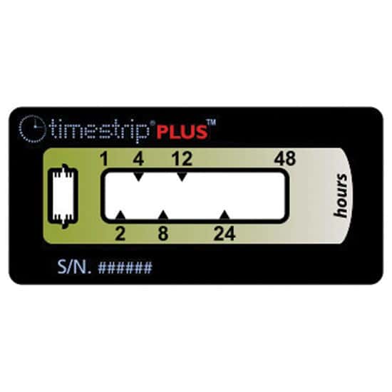 Cole-Parmer TimeStrip Plus, 10°C, 48 Hrs; 50/Pk from Cole-Parmer India