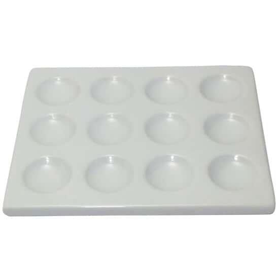 Cole-Parmer Spot Plate, Porcelain White, 12-Well from Cole-Parmer ...