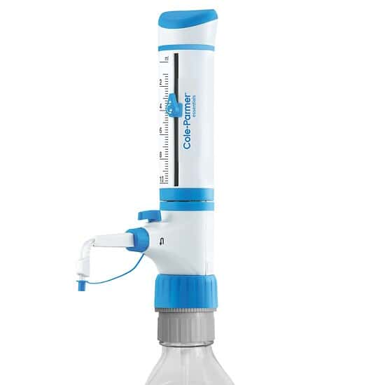 Cole-Parmer Bottletop Dispenser, Recirculation Valve, 0.25 to 2.5 ML ...