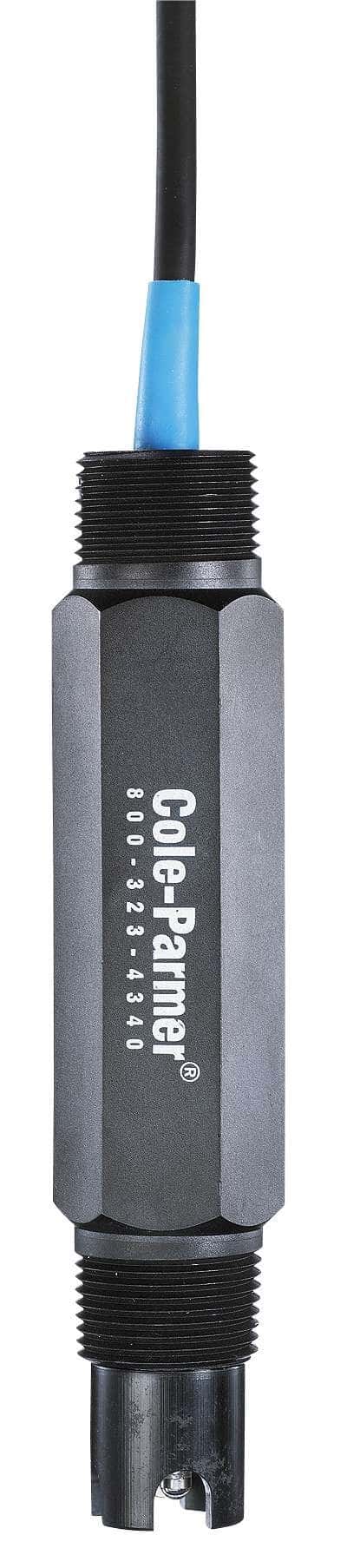 Cole-Parmer Solution Grounded High-Na pH Probe, DJ/PPS/100Ohm RTD; Plug ...