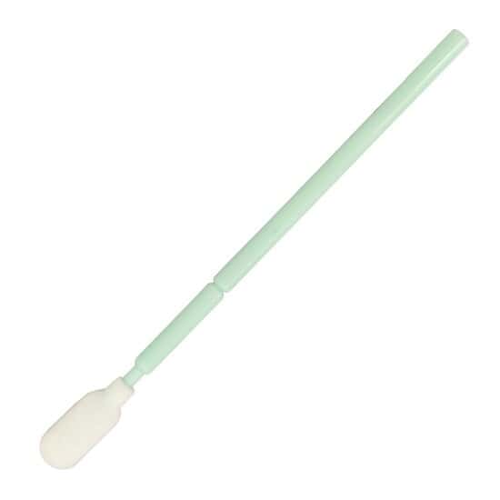 Cole-Parmer Cleanroom Foam Swab, Open-Hole Head, Notched, Light Green ...