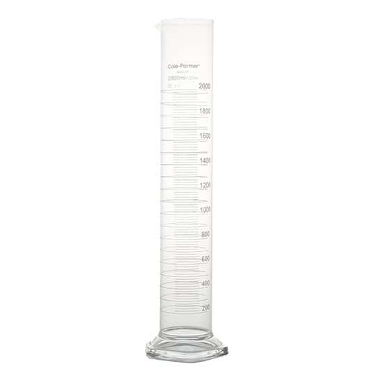 Cole-Parmer Graduated Cylinder, Class B, To Contain, single metric ...