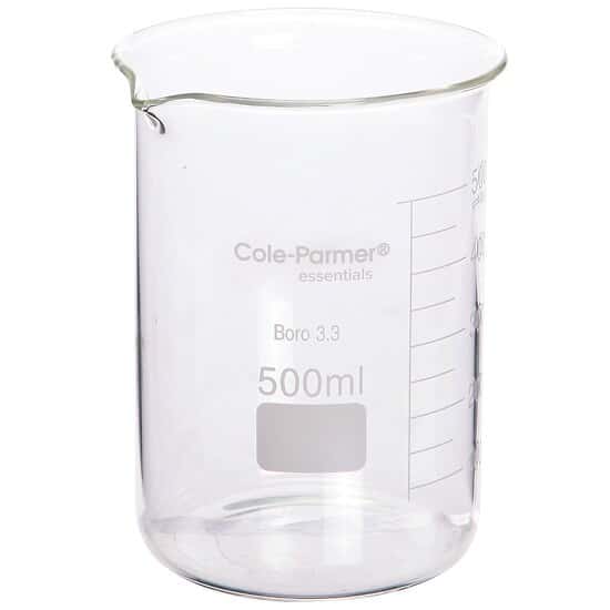 Always in Stock - Cole-Parmer Low-Form Beaker, Glass, Griffin Style ...