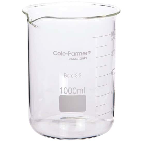 Always in Stock - Cole-Parmer Low-Form Beaker, Glass, Griffin Style ...