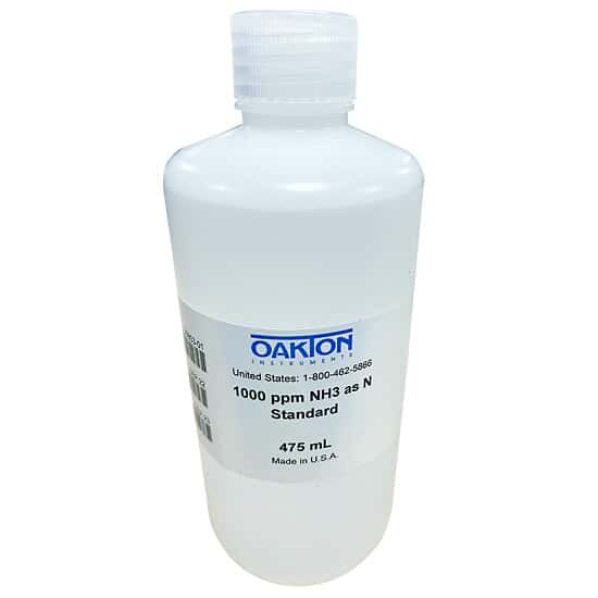 Cole-Parmer Ammonia (NH3 as N) 1000 ppm, ISE Calibration Solution from ...