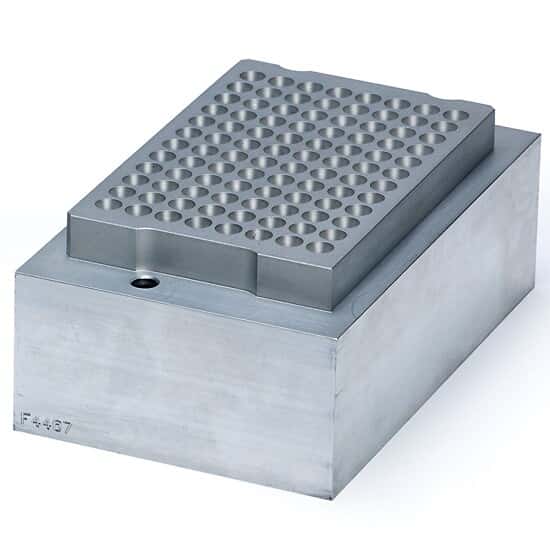 Cole-Parmer Heating Block, High-Temperature, Aluminum Insert, 96-Well ...