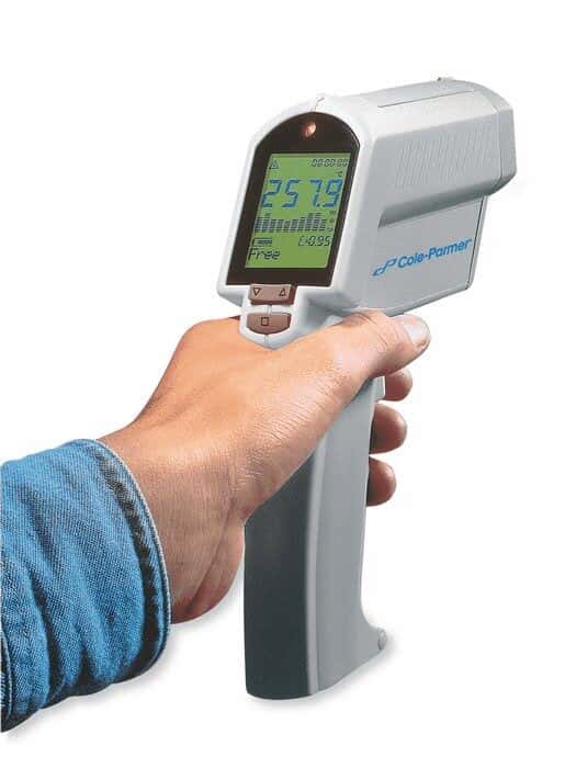 Cole-Parmer IR Thermometer, 3-Spot Laser, Deluxe, 115 V from Cole-Parmer