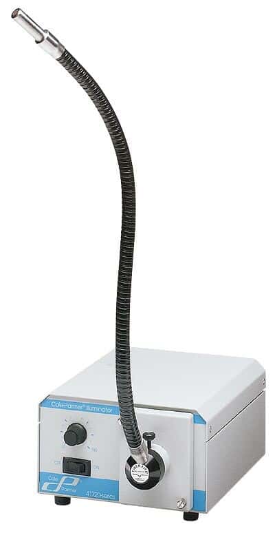 Cole-Parmer Self-Supportng Single Arm Gooseneck Fiber Optic Light Pipe ...