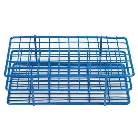 Cole-Parmer Coated Wire Tube Rack, 10-13mm, 6x12, Blue from Cole-Parmer