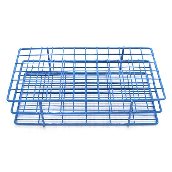 Cole-Parmer Coated Wire Tube Rack, 13-16mm, 6x12, Blue from Cole-Parmer ...