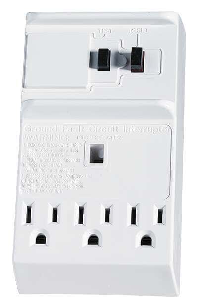Three outlet GFCI adapter from Cole-Parmer
