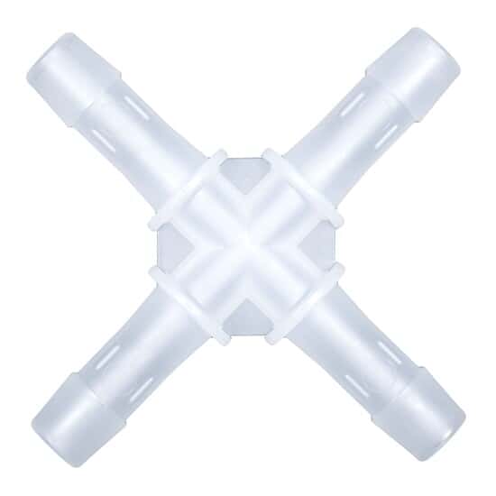 Cole-Parmer Hose Barb Fitting, Cross Union, Animal-Derivative-Free ...