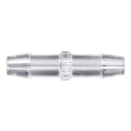 Cole-Parmer Hose Barb Fitting, Straight Union, Natural Polycarbonate, 5 ...