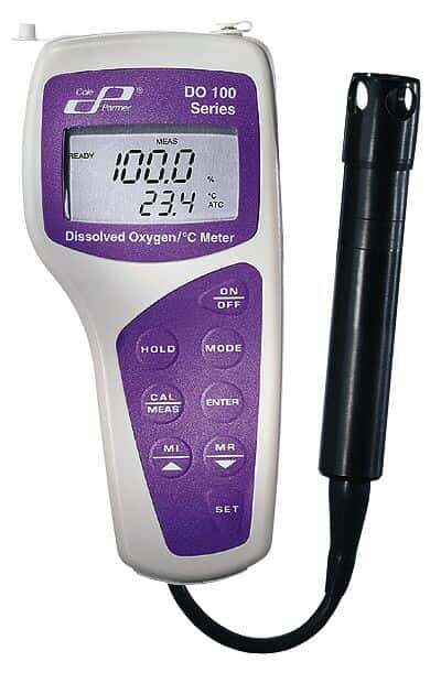 Cole Parmer Handheld Dissolved Oxygen Meter Kit With 25 Ft Cable From