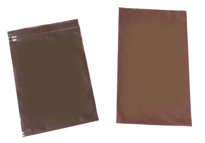 Photosensitive Amber PE Zip-Top Bags, 3" W x 5" L; 1000/cs from Cole-Parmer