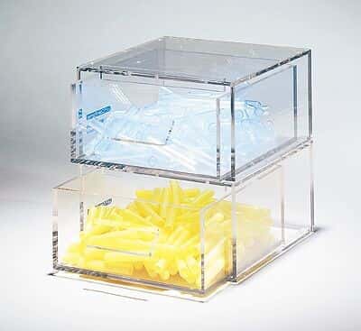 Modular laboratory organizer, stackable drawer from Cole-Parmer